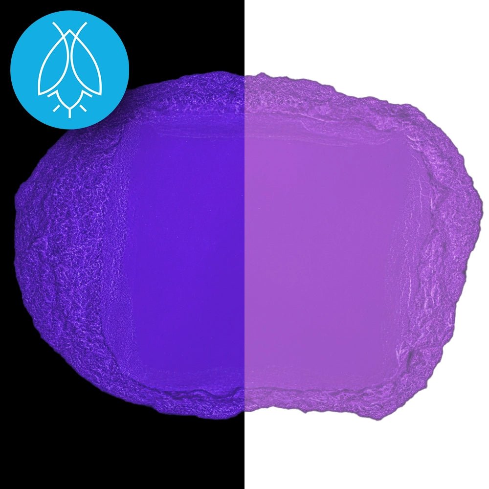 Glow In The Dark Powder - Fluorescent Purple Glow Powder – Art 'N Glow